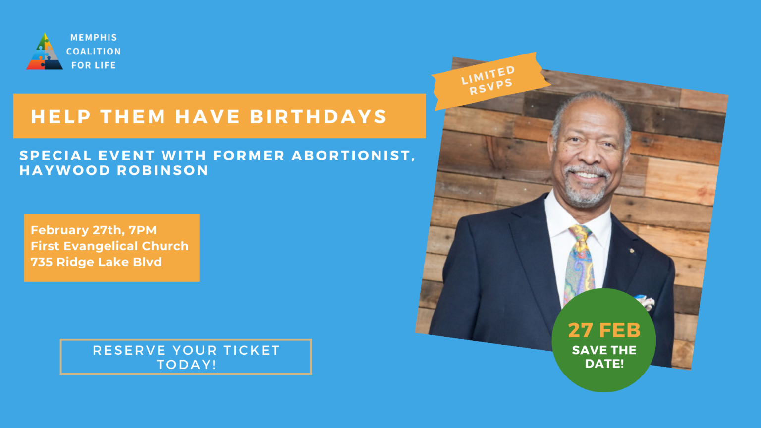 Help Them Have Birthdays-With Dr. Haywood Robinson | Memphis Coalition ...